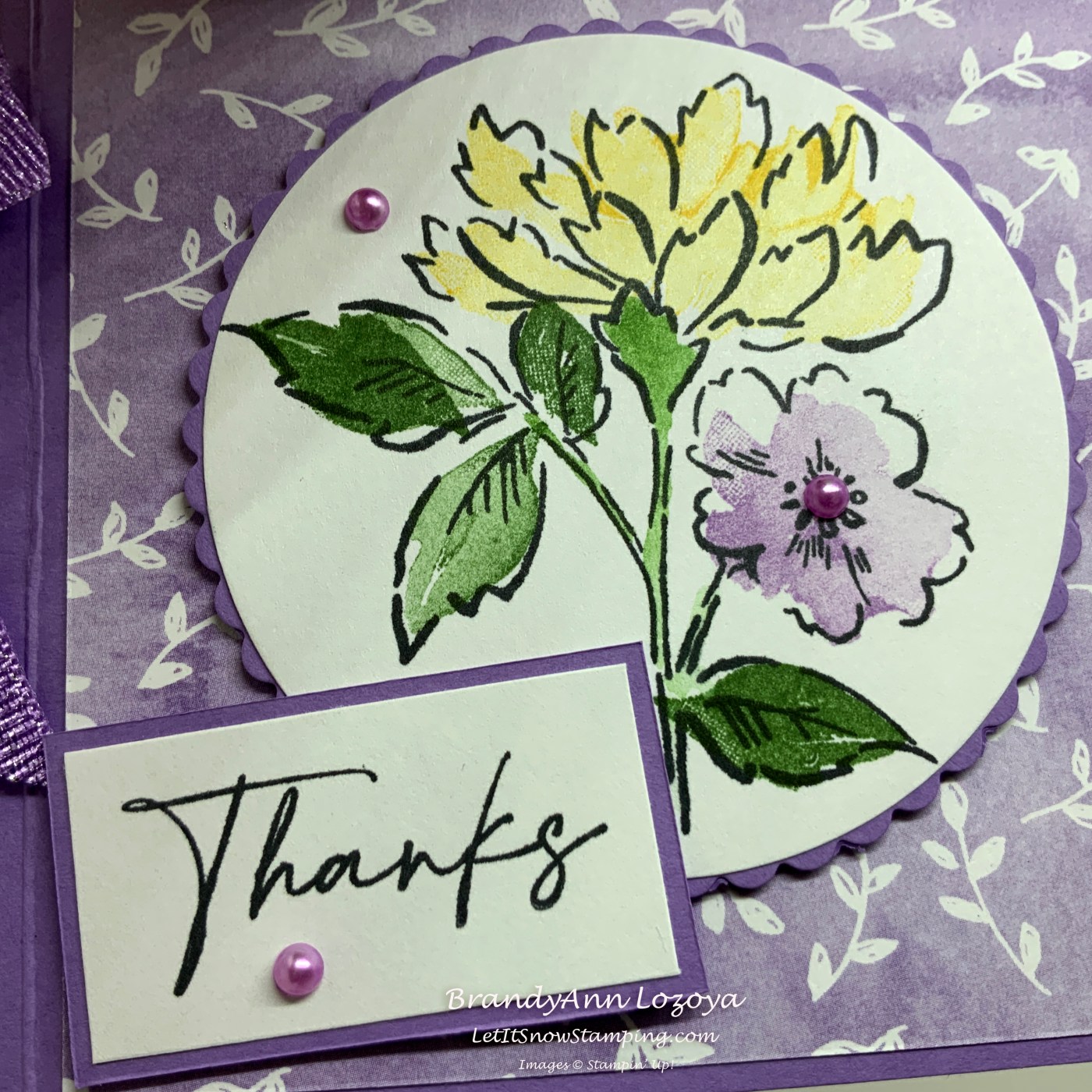 Hand-Penned Petals Week – Project 2 – Let It Snow Stamping