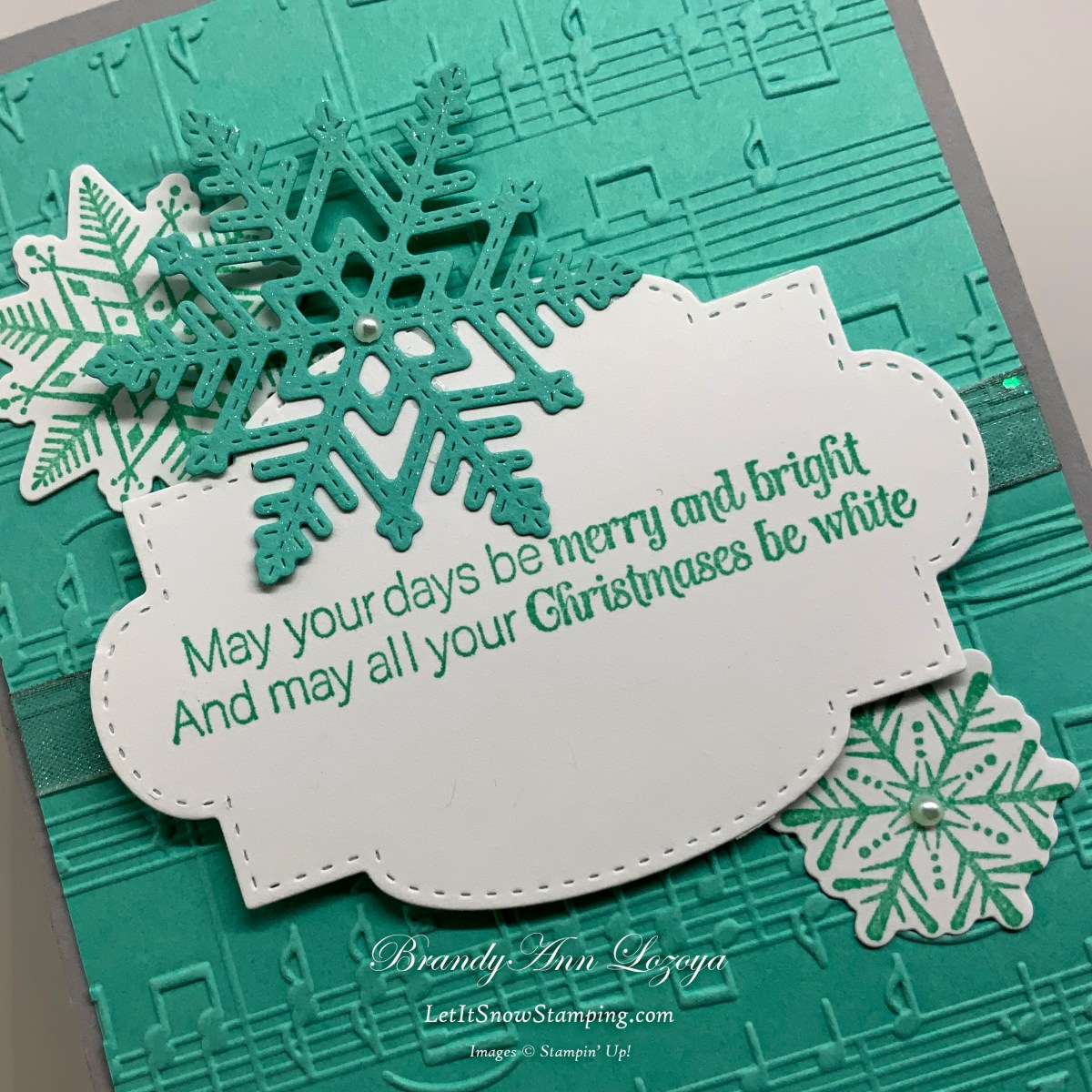 Merry Snowflakes – Project 4 – Let It Snow Stamping