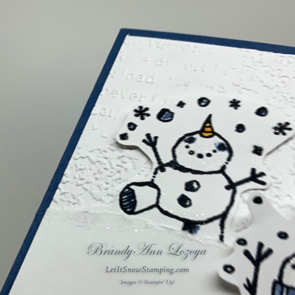 Snowman Season – Project 2 – Let It Snow Stamping