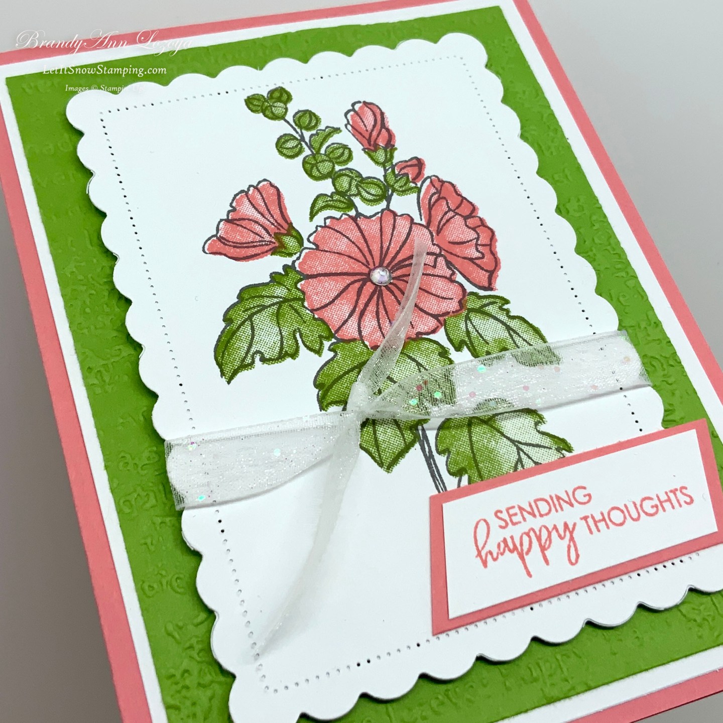 Beautifully Happy – Project 1 – Let It Snow Stamping