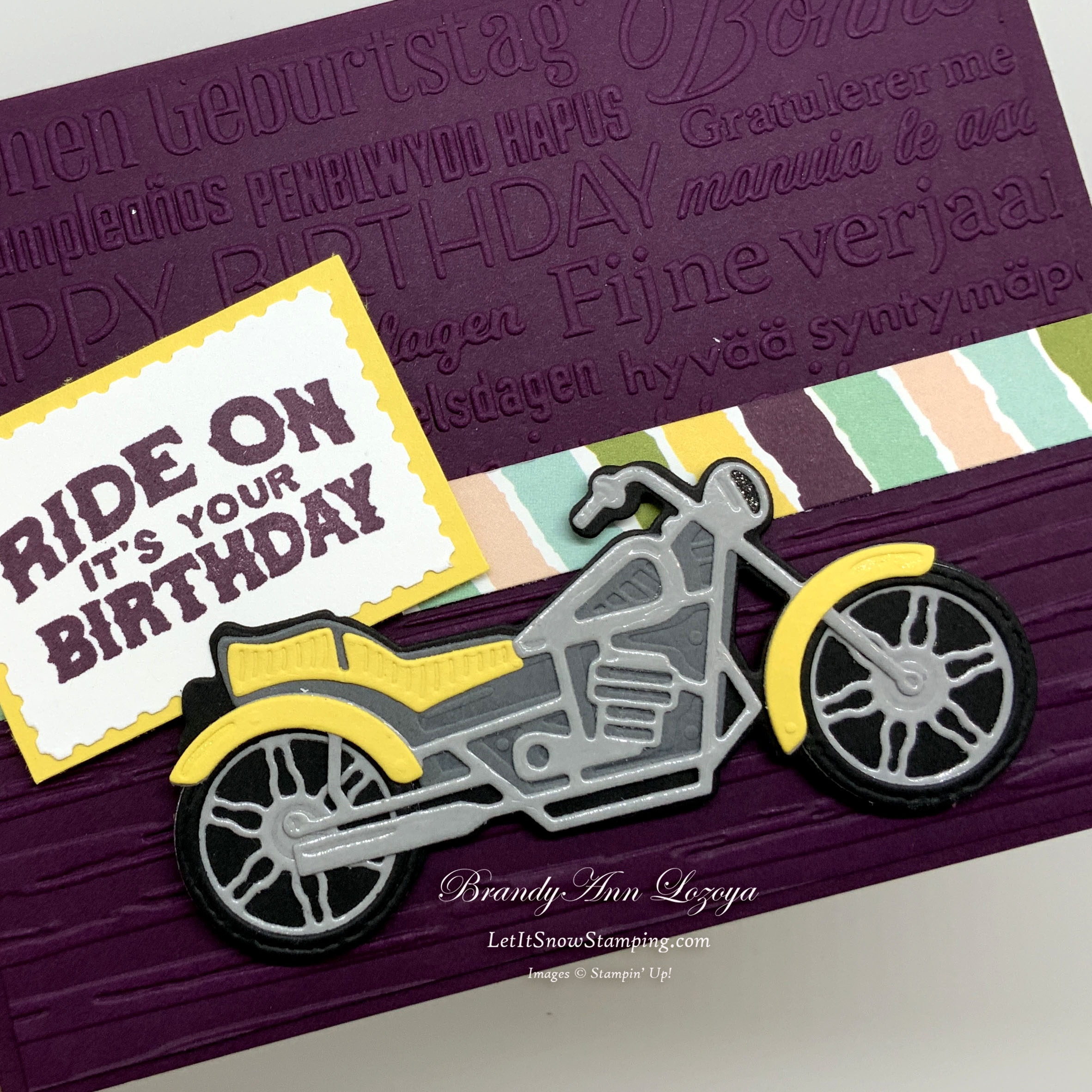 Legendary Ride – Project 4 – Let It Snow Stamping